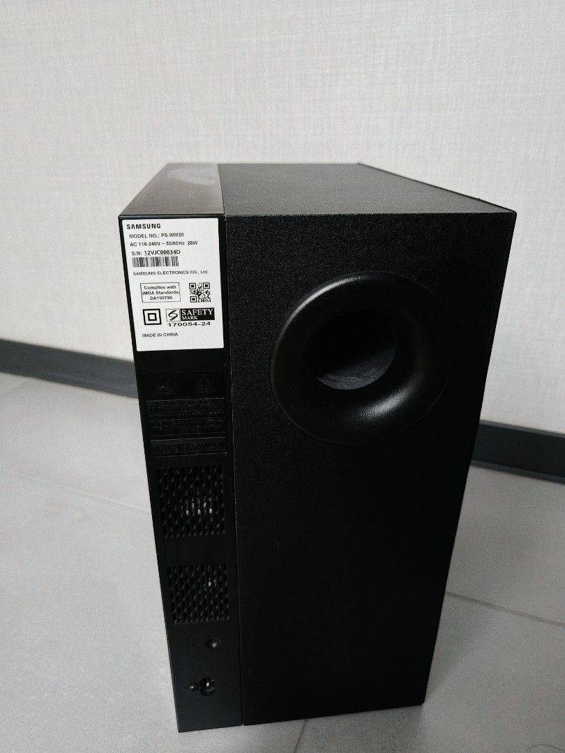 Samsung PS-WM20 Wireless Subwoofer , Audio, Soundbars, Speakers ...