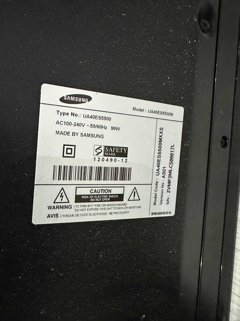 Samsung UA40ES5500 40-inch LED TV, TV & Home Appliances, TV ...