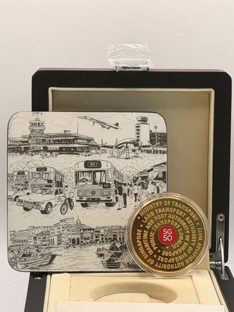 Singapore SG50 Beyond Our Golden Jubilee Medallion & Souvenir Coaster ...