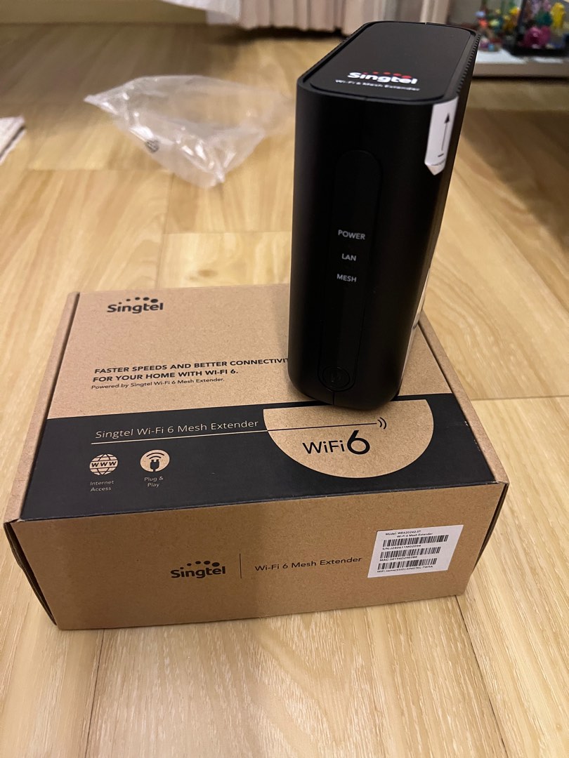 Singtel Wi-Fi 6 Mesh Extender, Computers & Tech, Parts & Accessories ...