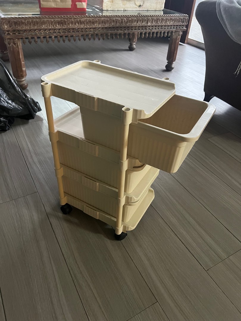 Small Rolling Storage Cart with Drawers, Furniture & Home Living, Home ...