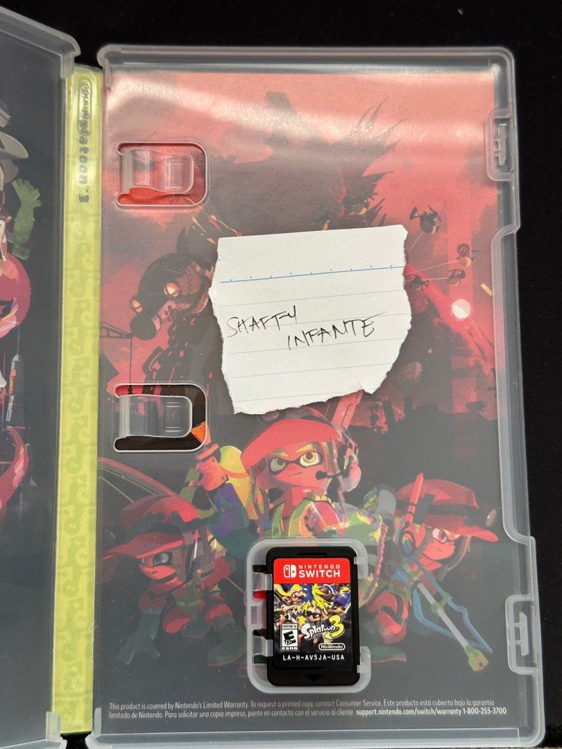 FOR SALE/SWAP Splatoon 3 Nintendo Switch Game, Video Gaming, Video ...