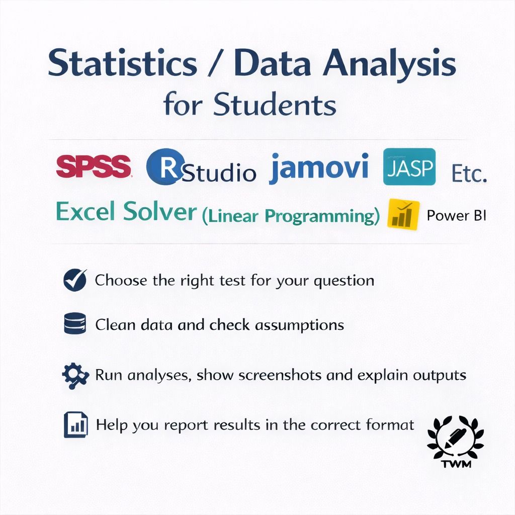 Statistics & Data Analysis Help - SPSS, RStudio, Jamovi, JASP, Excel ...