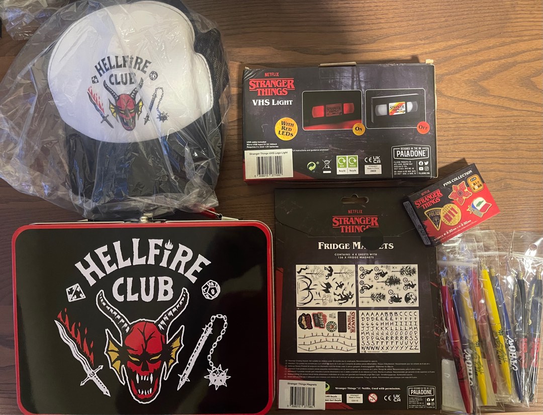 Stranger Things Hellfire Club Bundle Official Netflix Merch, Hobbies ...