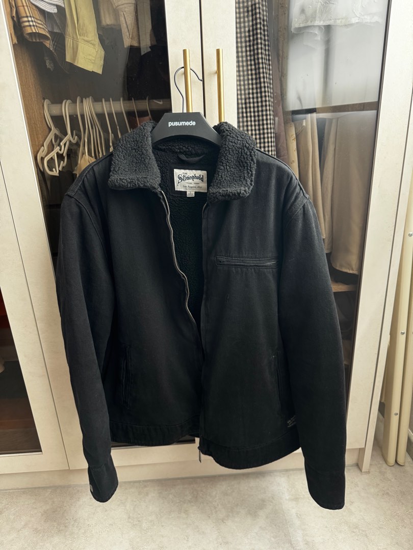 Stronghold Los Angeles Sherpa Lined Jacket, Men's Fashion, Coats ...