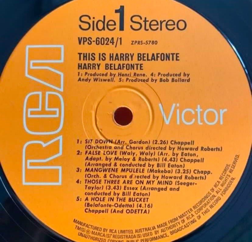 “Super Mark Down Price” Harry Balefonte Greatest - Double Vinyl Record ...