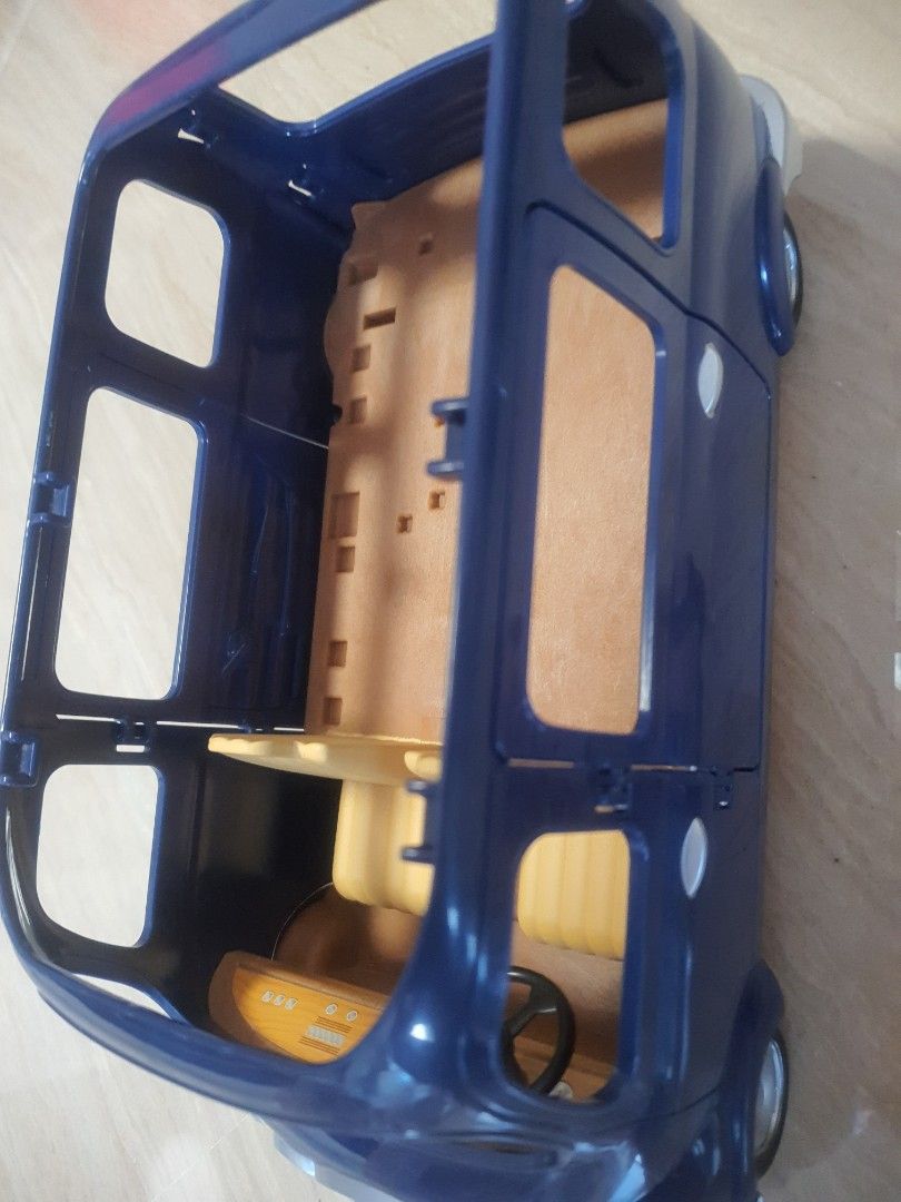 Sylvanian Families Family Seven Seater Car Blue Camper Van, Hobbies ...