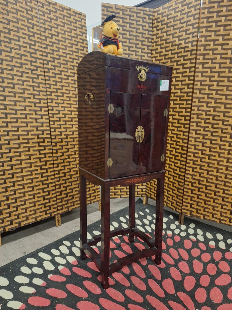 Vintage Hennessy Cognac Wooden Display Cabinet with Stand | Kabinet ...