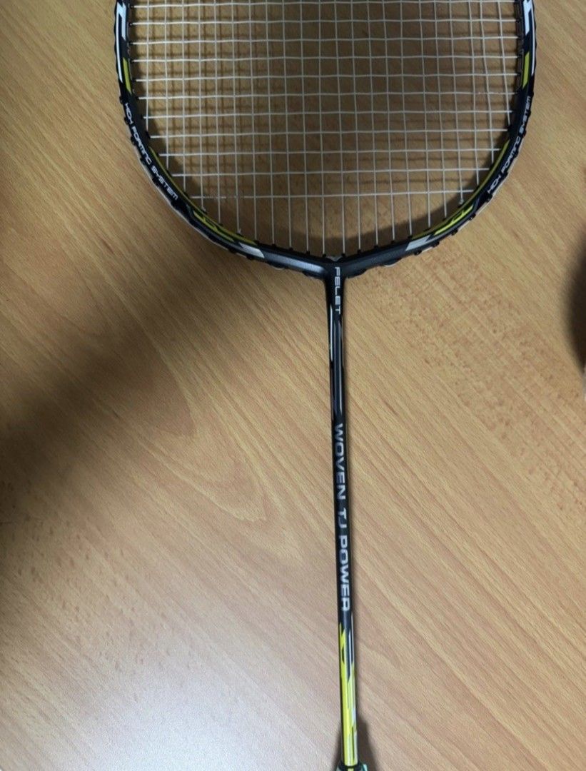 Woven TJ Power Badminton Racket, Sports Equipment, Sports & Games ...
