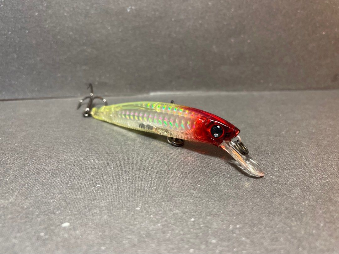 YoZuri 3DB JerkBait 90F, red head chart, fishing lure #0533, Sports ...