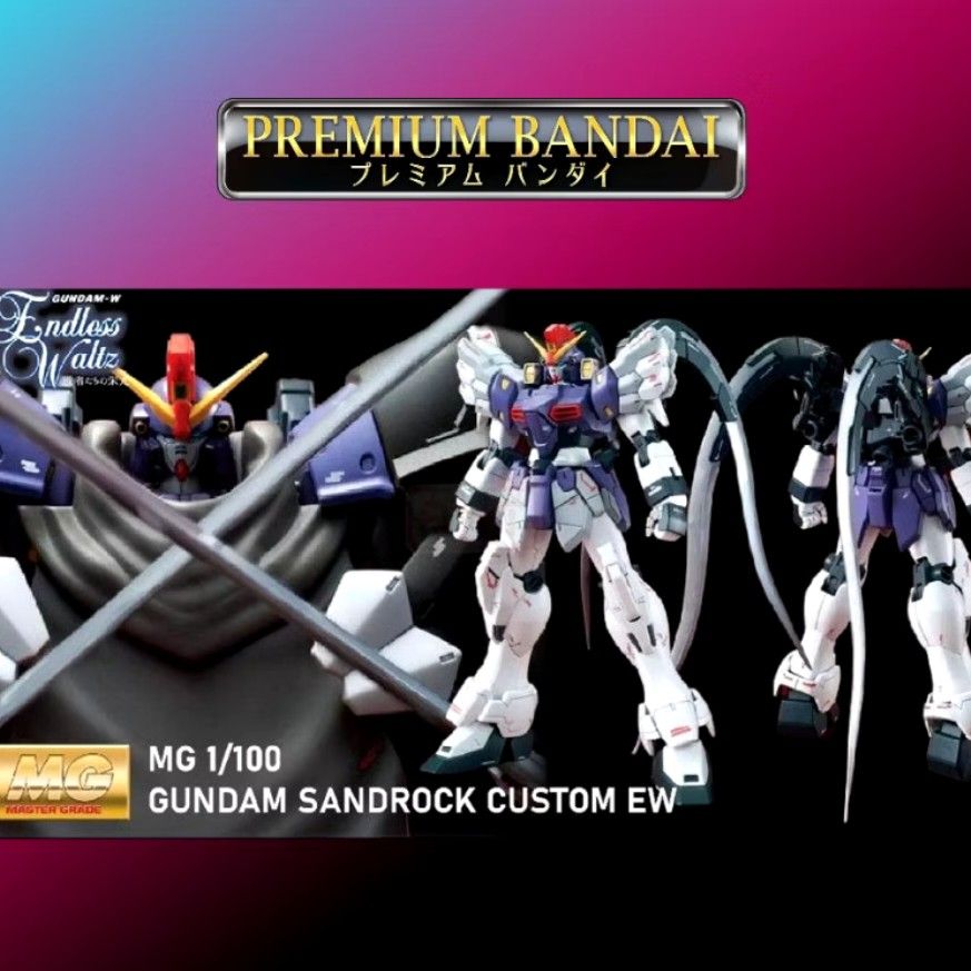 0BANDAI MG 1/100 Gundam Sandrock Custom EW PREMIUM BANDAI Model Kit ...