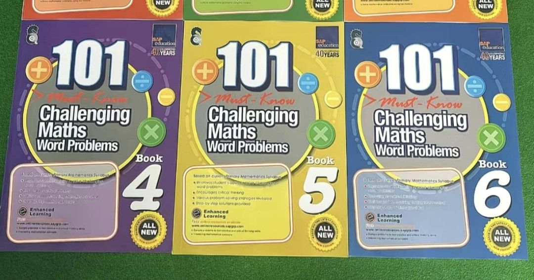 101 Challenging Maths Word Problems - Books 4, 5, 6, Hobbies & Toys ...