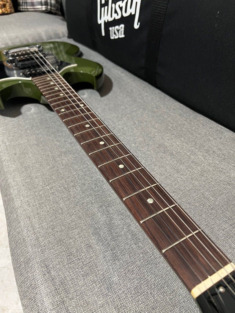 2002 Gibson SG Special Electric Guitar - Olive Green, Hobbies & Toys ...