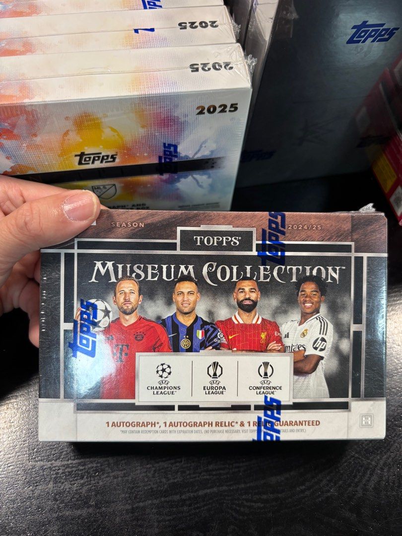 2025 Topps UEFA Museum Collection Hobby Box , 興趣及遊戲, 玩具 & 遊戲類 - Carousell