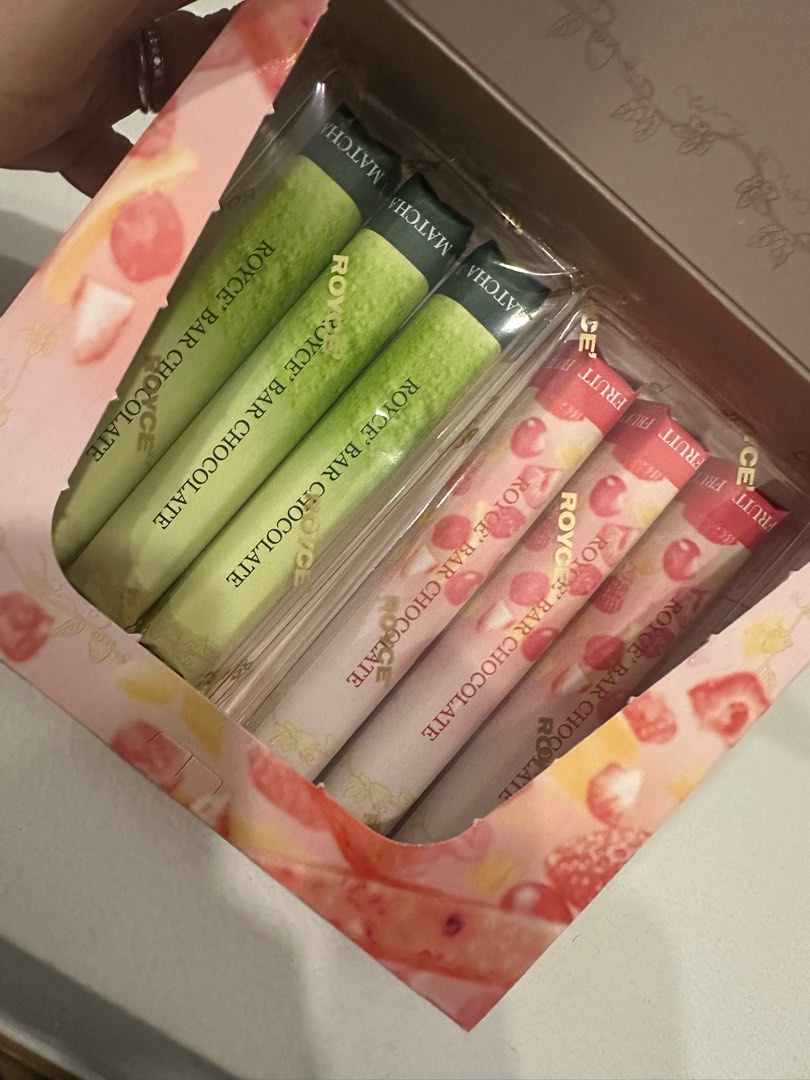 6 bars | ROYCE Fruit Bar & Matcha Chocolate, Food & Drinks, Packaged ...