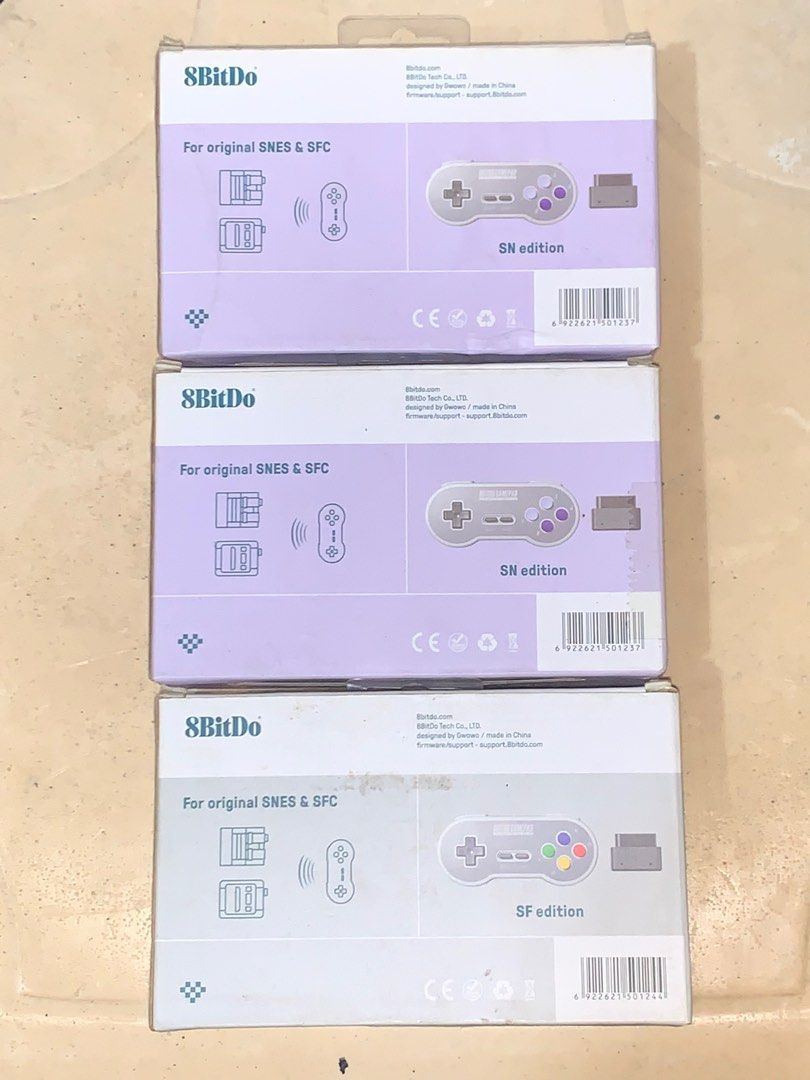8BitDo SN30 SF30 2.4g controller set for SNES Super Famicom Analogue ...