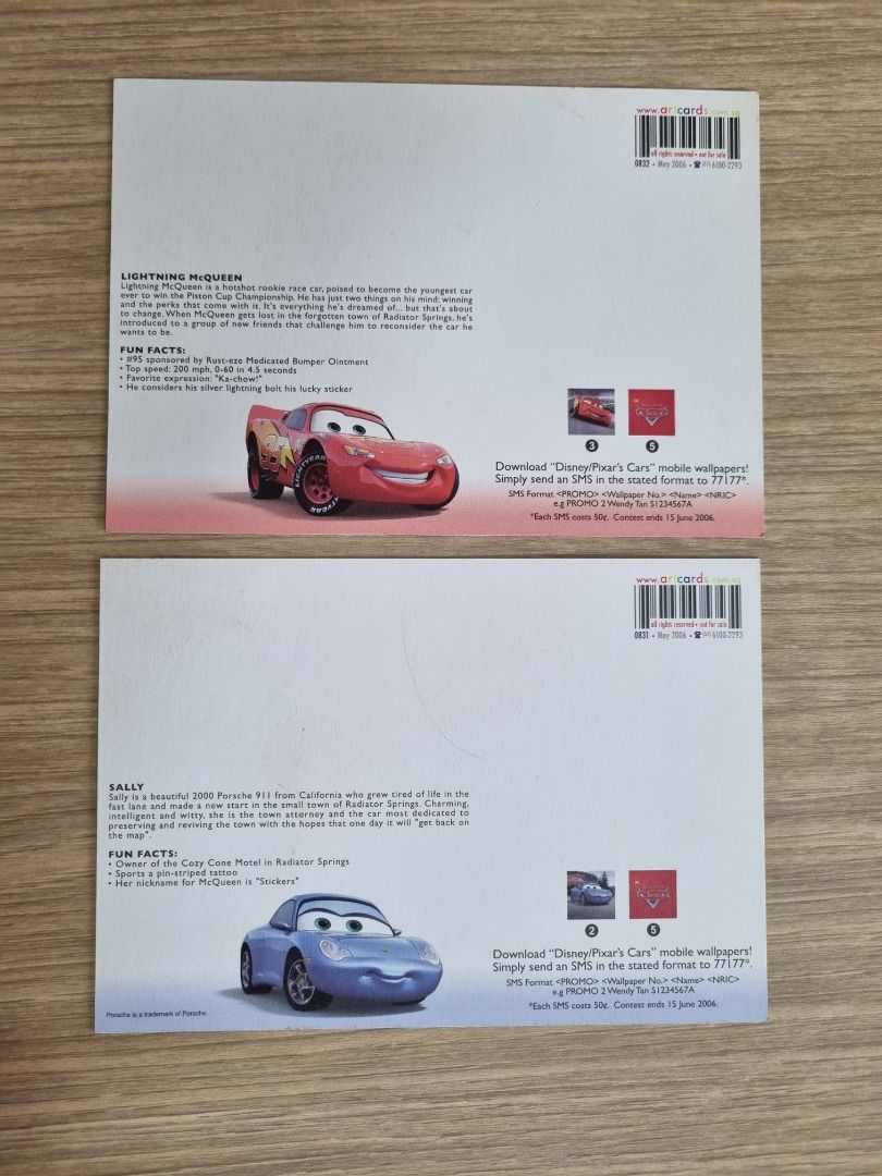 💥 1 Set of 2 pcs. 2006 Vintage Promotional Advertisement Postcards ...