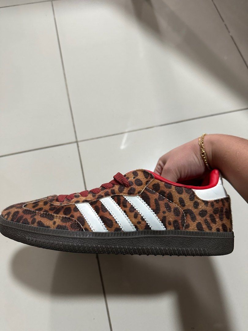 Adidas Samba OG Leopard, Women's Fashion, Footwear, Sneakers on Carousell