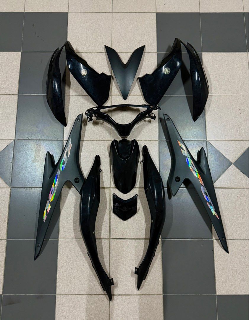 Aerox v1 Original Coverset [Black Raven], Motorcycles, Motorcycle ...