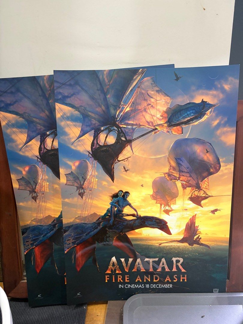 Avatar: Fire and Ash Movie Poster, Hobbies & Toys, Memorabilia ...