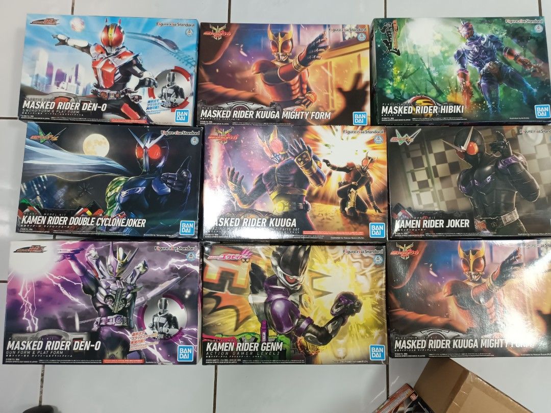 Bandai kamen rider frs figure rise standard kuuga den-o hibiki w ex-aid ...