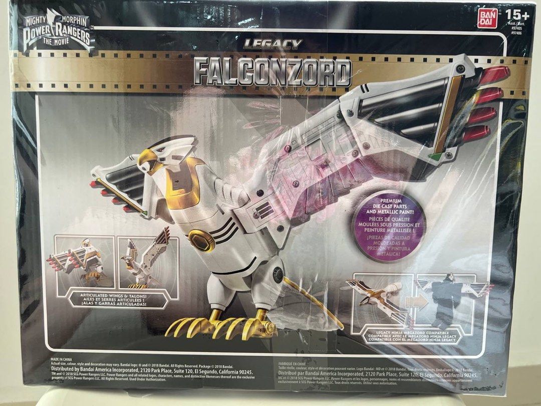Bandai Legacy Falconzord - Mighty Morphin Power Rangers, Hobbies & Toys ...