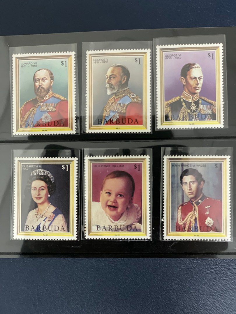 Barbuda Royal Family Stamp Collection, Hobbies & Toys, Memorabilia ...