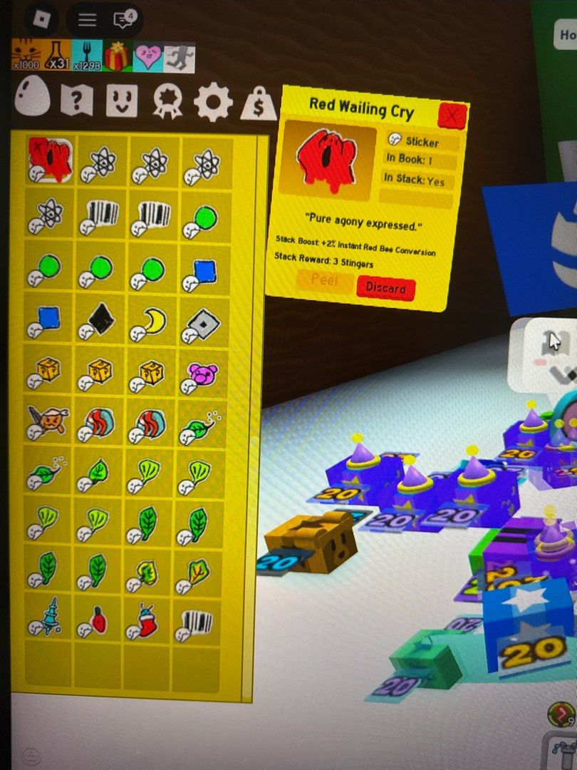 Bee Swarm Simulator stickers, Video Gaming, Gaming Accessories, In-Game ...