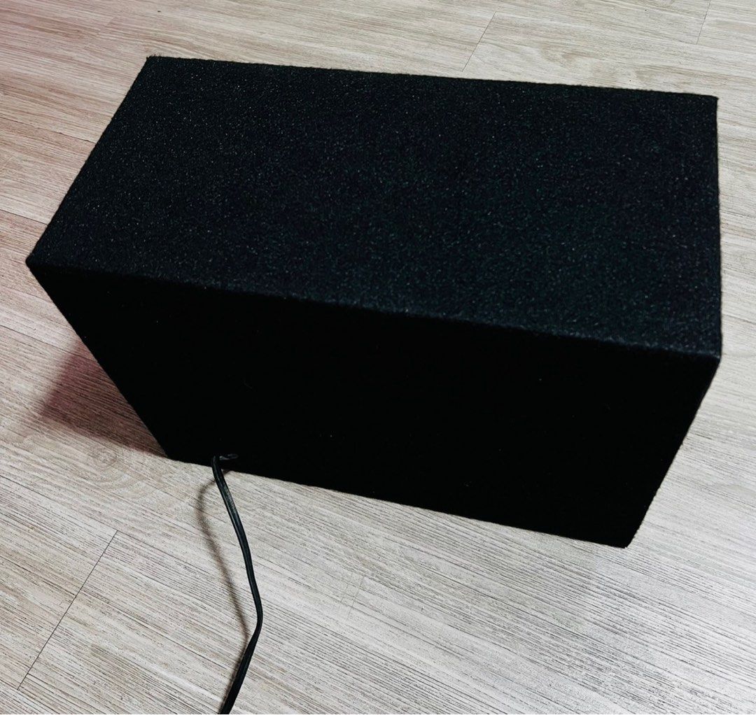 Black Subwoofer Enclosure - Empty Box, Audio, Soundbars, Speakers ...