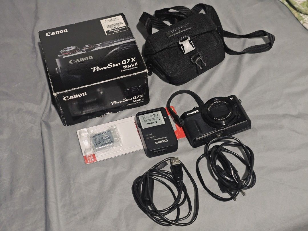 Canon PowerShot G7 X Mark II Camera - Complete Set, Photography ...