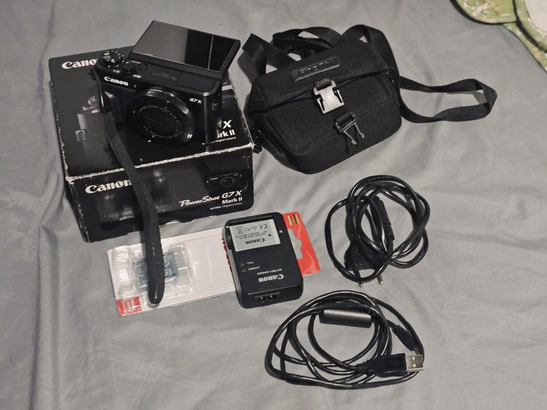 Canon PowerShot G7 X Mark II Camera - Complete Set, Photography ...