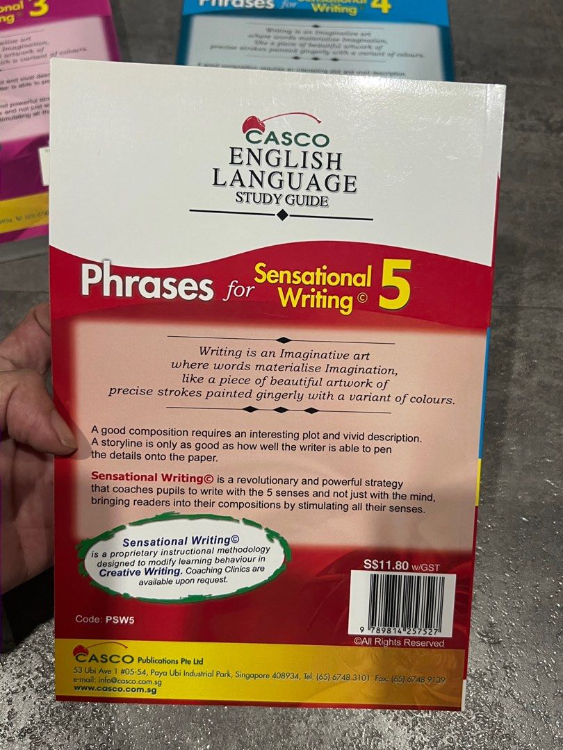 Casco Phrases for Sensational Writing Study Guides (3, 4, 5), Hobbies ...