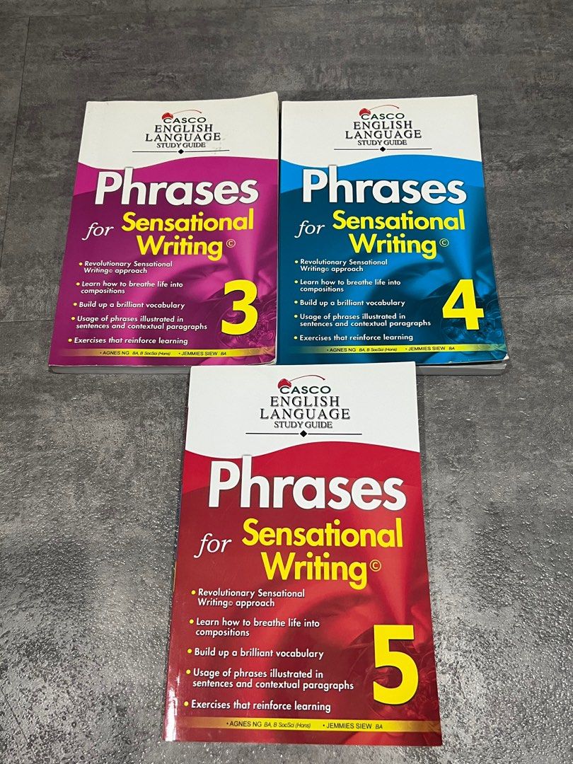 Casco Phrases for Sensational Writing Study Guides (3, 4, 5), Hobbies ...