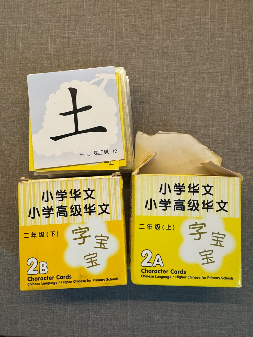 Chinese Character Cards for Primary School (2A & 2B), Hobbies & Toys ...