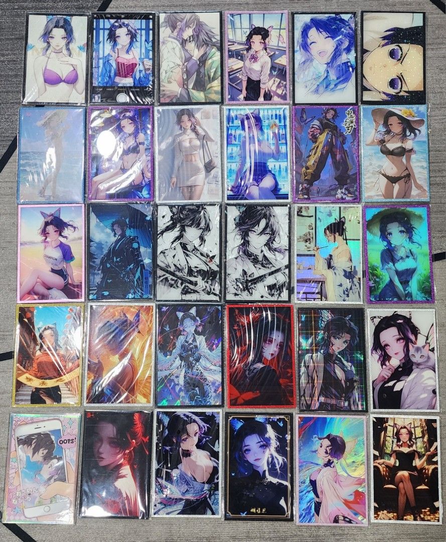 [Clearance - ALL FOR $10] Shinobu Demon Slayer Coloured Paper, Hobbies ...