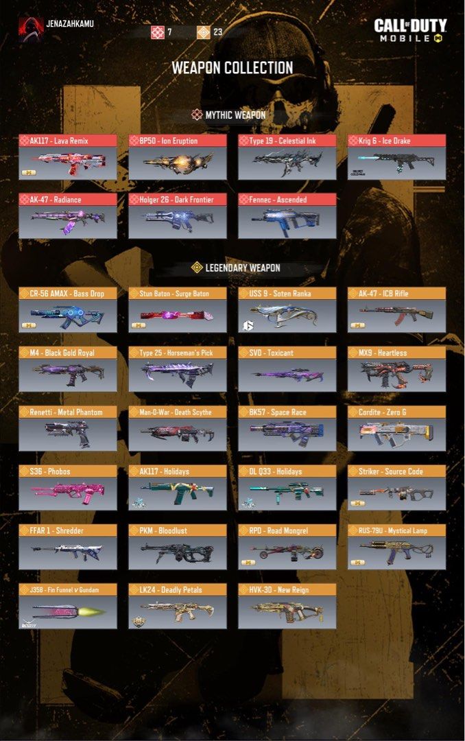 COD Mobile Account - Legendary Weapons, Series 5, Video Gaming, Video ...