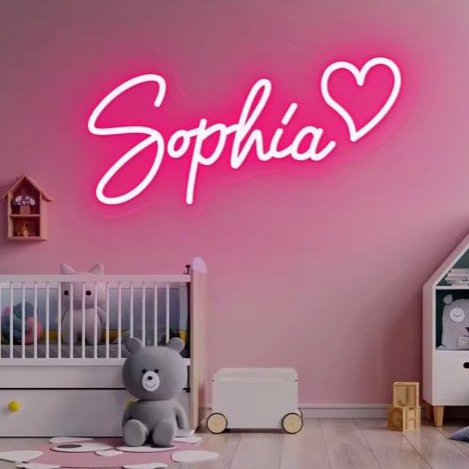 customized names NEON led lights, Furniture & Home Living, Lighting ...
