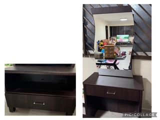 Dressing Table With Mirror free delivery 🚚, Furniture & Home Living ...