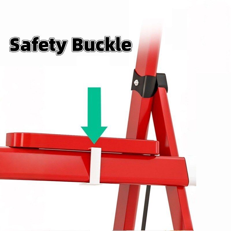 Foldable 6 Step Slim Carbon Steel Ladder, Furniture & Home Living, Home ...