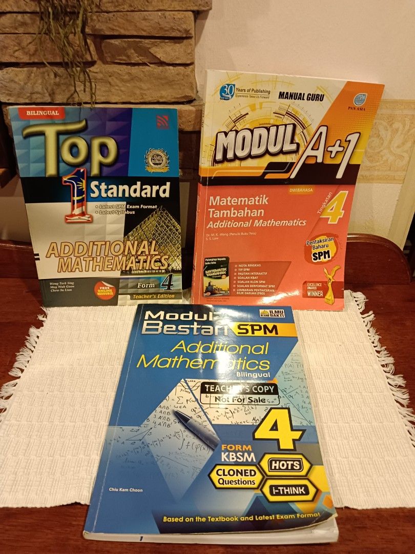 Book - Form 4 Additional Mathematics Textbook Set, Hobbies & Toys ...