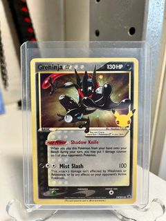 Pokémon TCG Greninja Gold Star SWSH144 Celebrations Black Star Promo ...