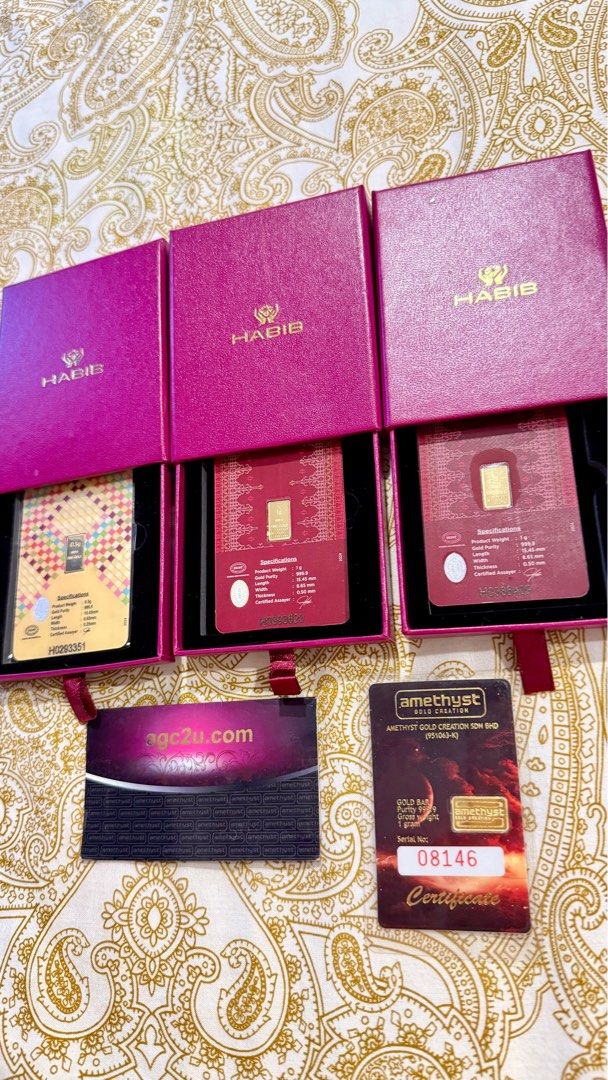 Habib & MAA Gold Bar, Luxury, Accessories on Carousell