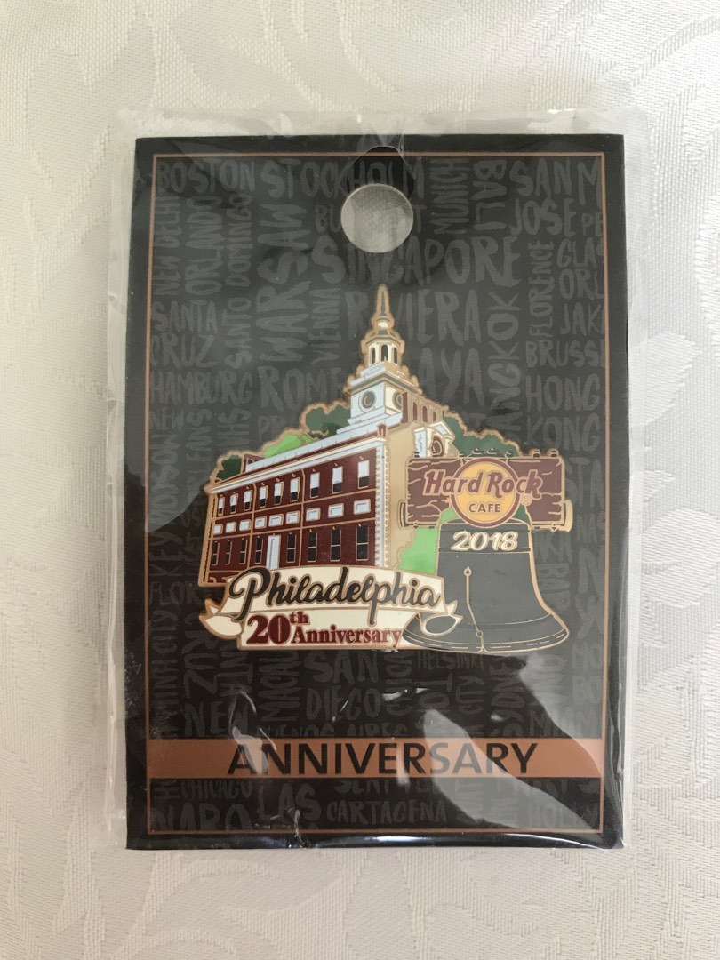 Hard Rock Cafe - Philadelphia 20th Anniversary Pin!, Hobbies & Toys ...