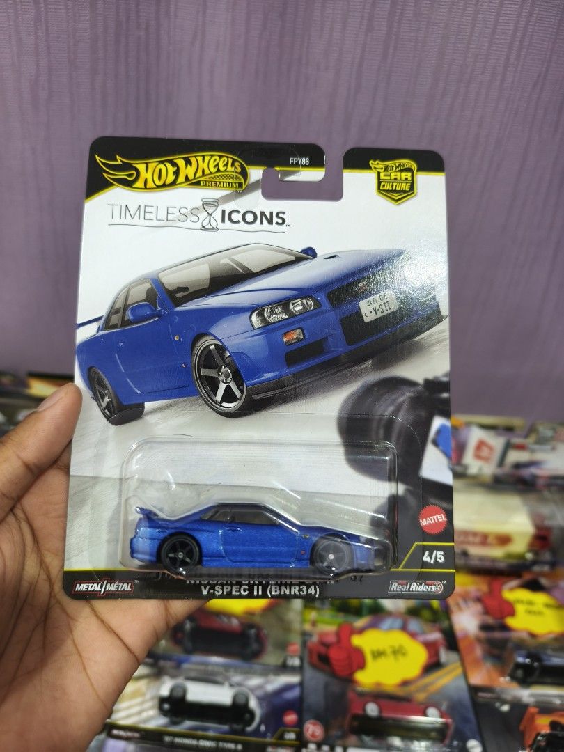 Hot Wheels Timeless Icons Nissan Skyline GT-R V-Spec II (BNR34 ...