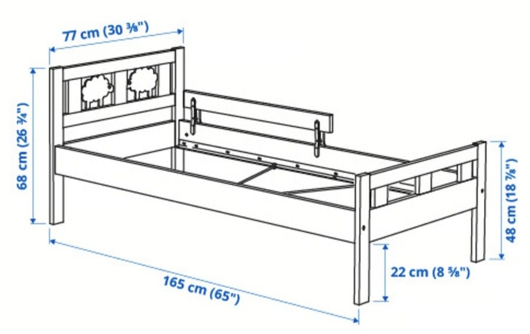 IKEA Kritter Kids Bedframe, Furniture & Home Living, Furniture, Bed ...