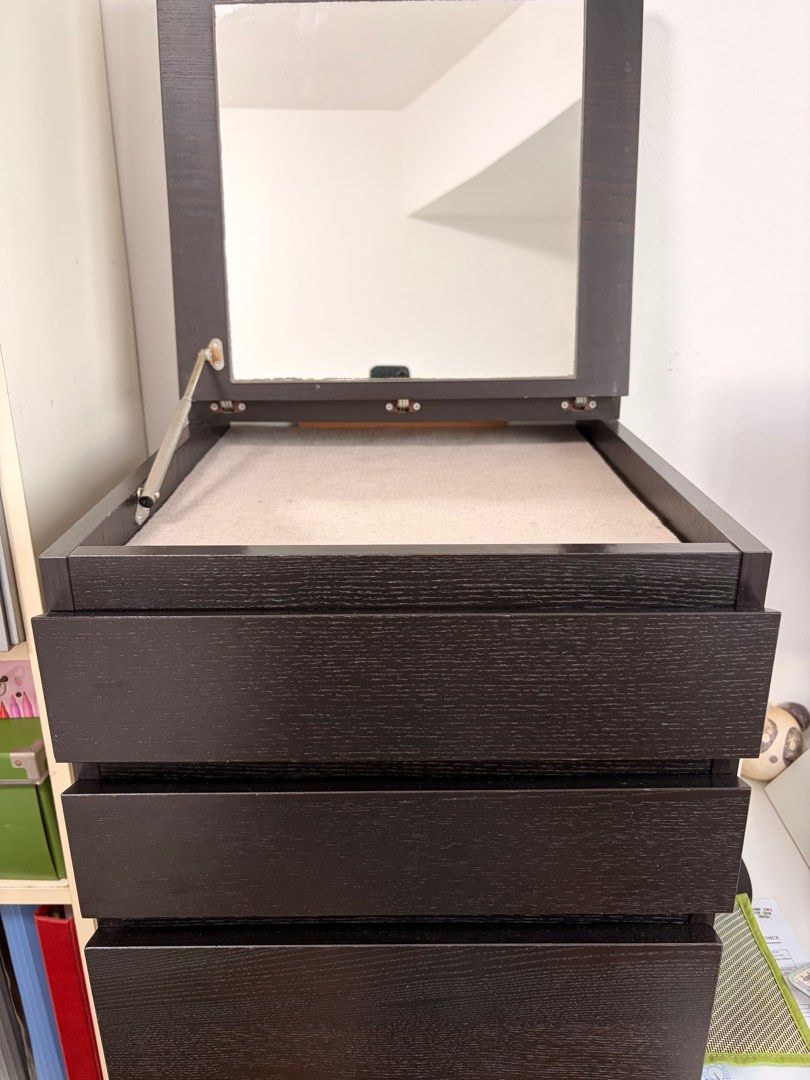 IKEA Malm Tall Dresser with Mirror, Furniture & Home Living, Furniture ...