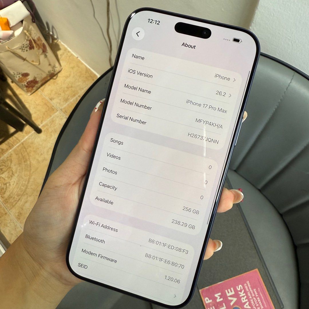 iPhone 17 Pro Max 256GB Deep Blue, Mobile Phones & Gadgets, Mobile ...