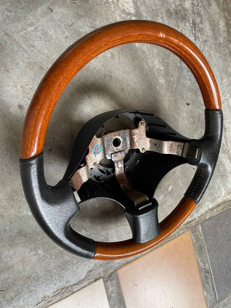 JDM 🇯🇵 Daihatsu Wood Grain Steering Wheel Frame, Everything Else ...