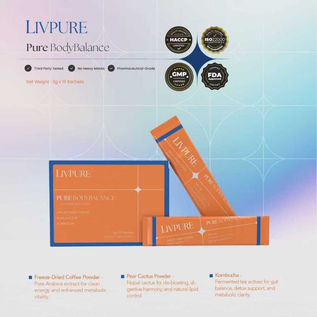 [3 for $54 / 4 for $68] Lassie Manna Livpure Pure BodyBalance coffee ...