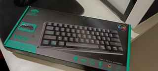 Snpurdiri 60% Wired Red Switch Mechanical Keyboard Black-Red Keycaps ...